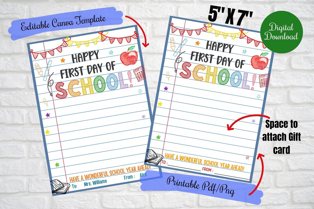 Back to School Gift Card Holder,admin Professional,teacher Firstday of ...