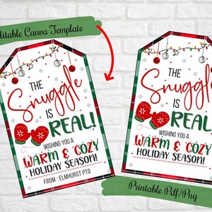 The Snuggle is Real Gift Tags ,christmas Gift Tags for Mittens, Gloves ...