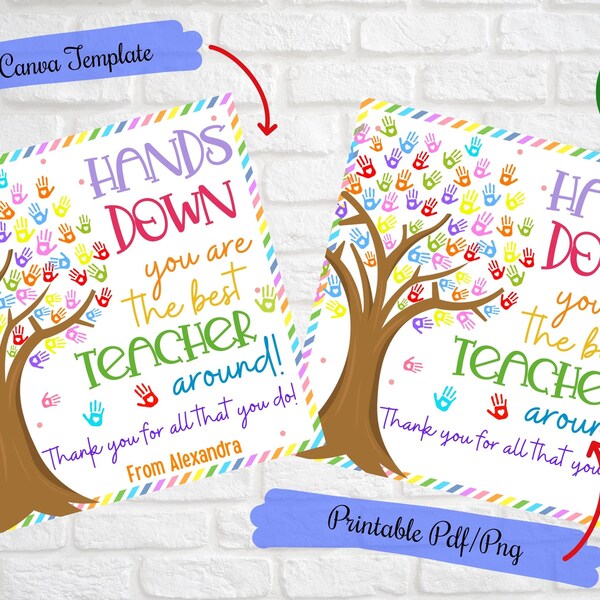 Hands Down Youre the Best Around Printable - Etsy