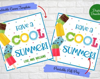 Popsicle Gift Tag - Etsy