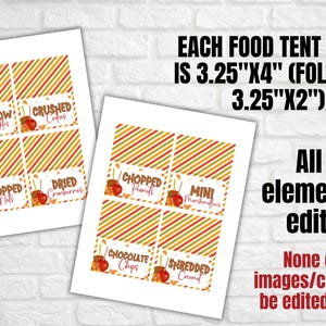 Caramel Apple Bar Sign & Food Tent Labels | Appreciation Fall Party ...