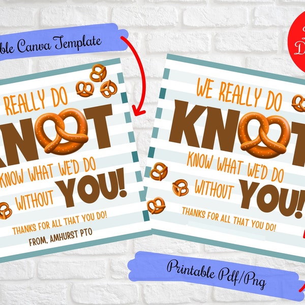 Teacher Appreciation Pretzels - Etsy