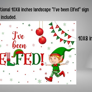 You've Been Elfed Co Worker Printable, I've Been Elfed Office Workplace ...