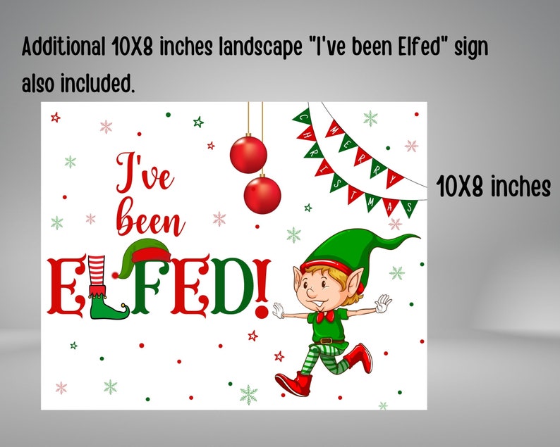 You've Been Elfed Co Worker Printable, I've Been Elfed Office Workplace ...