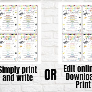 Admin Professional's Survival Kit, Candies Gift Hamper Tag ...