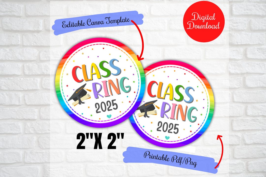 Elementary Class Ring 2025, Kindergarten, Elementary Graduation Gift ...