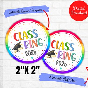 Elementary Class Ring 2025, Kindergarten, Elementary Graduation Gift ...