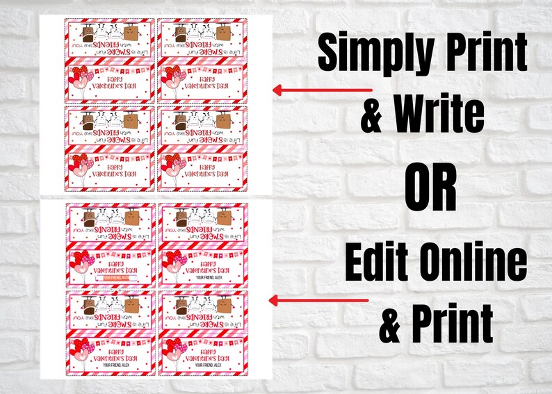 Valentine Smores Treat Bag Toppers, Life is Smore Fun With Friends Like ...