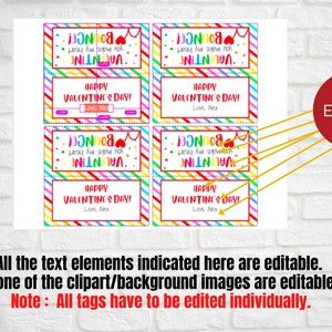 Printable Valentine Treat Bag Toppers, Fold Over Label for Bouncy Ball ...