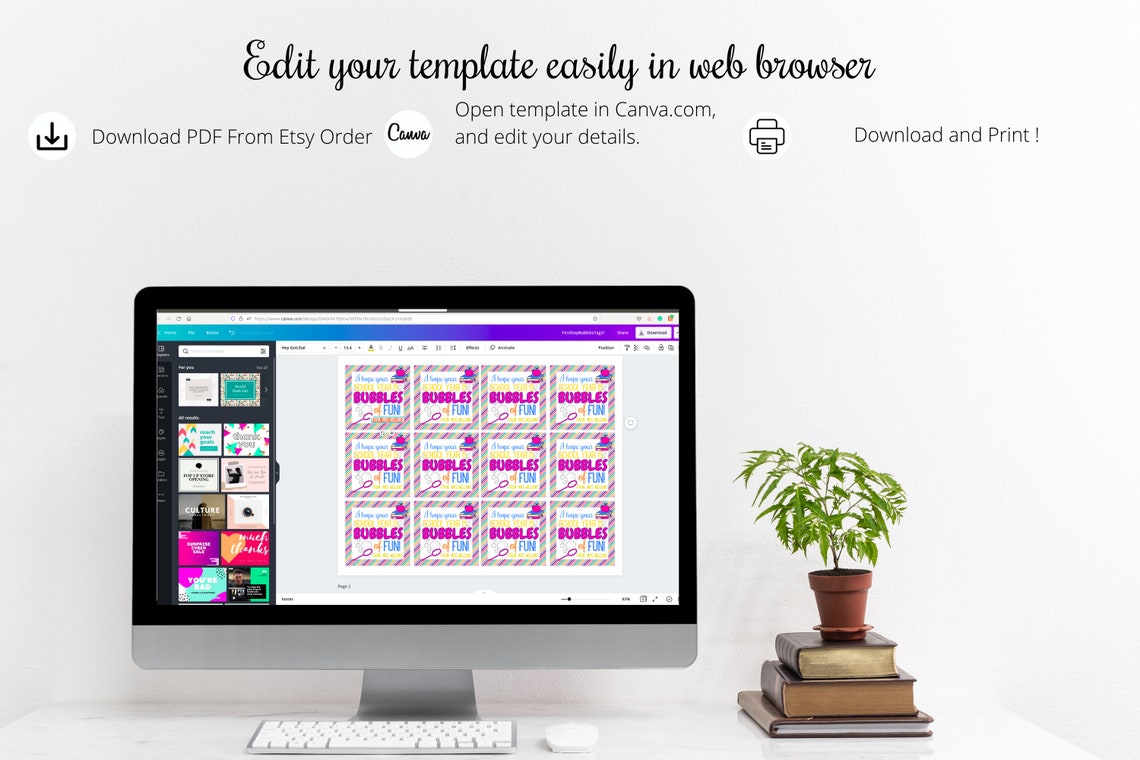 Back to School Bubbles Gift Tags Hope Your School Year is - Etsy