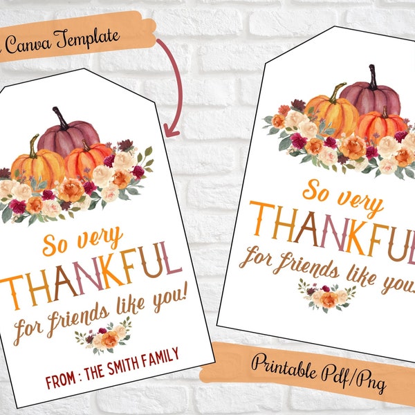 Thanksgiving Tags - Etsy