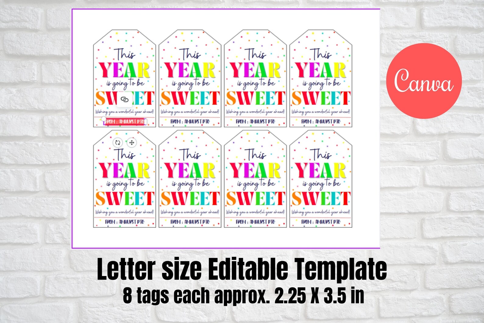 Editable Back to School Gift Tags for Candies Cookies Sweet Treats ...