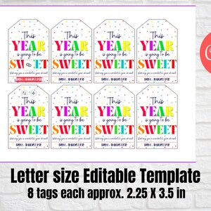 Editable Back to School Gift Tags for Candies Cookies Sweet Treats ...