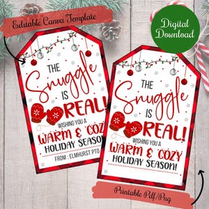 The Snuggle is Real Gift Tags ,christmas Gift Tags for Mittens, Gloves ...