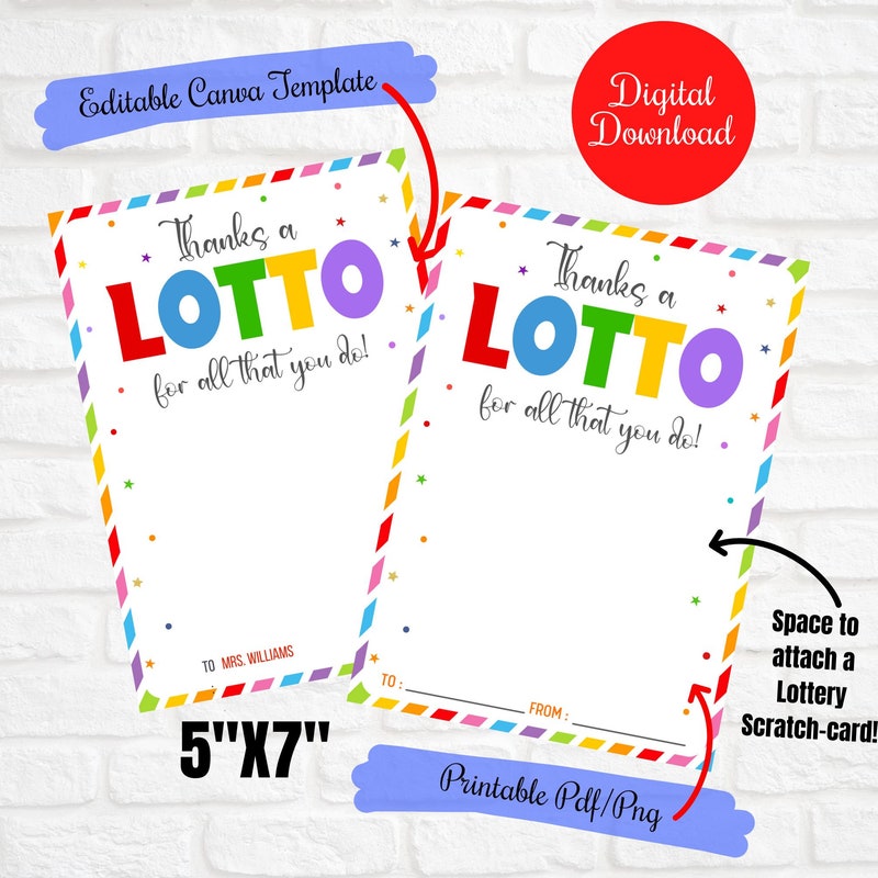 Lotto Ticket Appreciation - Etsy