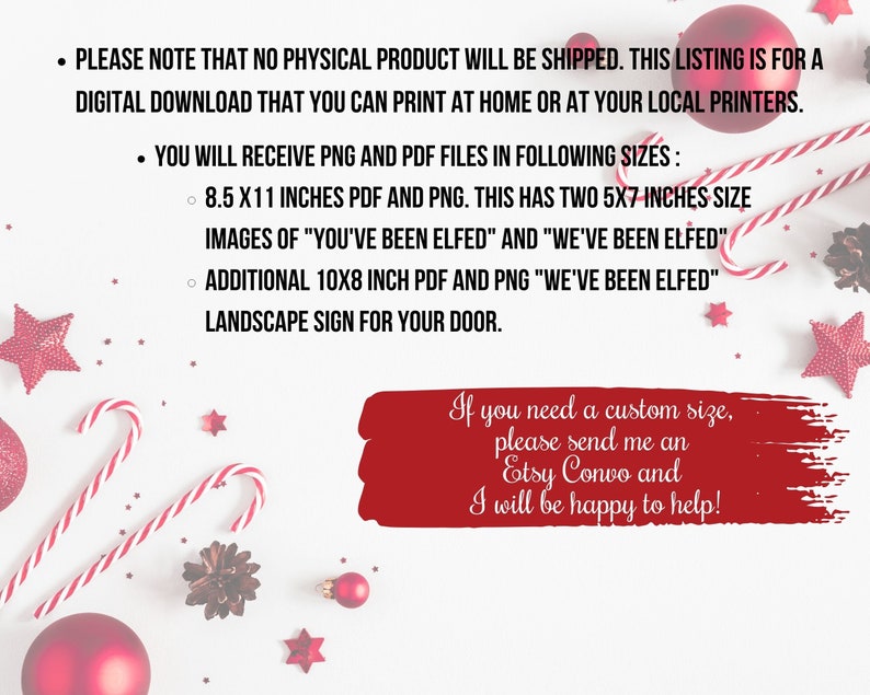 You've Been Elfed Co Worker Printable, I've Been Elfed Office Workplace ...