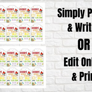 Goodbye Lesson Plans Hello Suntan Gift Tags, End of Year Summer Thank ...