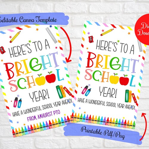 Back to School Ready Confetti Printable First Day of School - Etsy