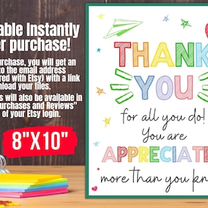 Thank You for All You Do, You Are Appreciated More Than You Know ...