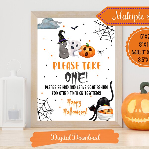 Trick or Treat Sign - Etsy