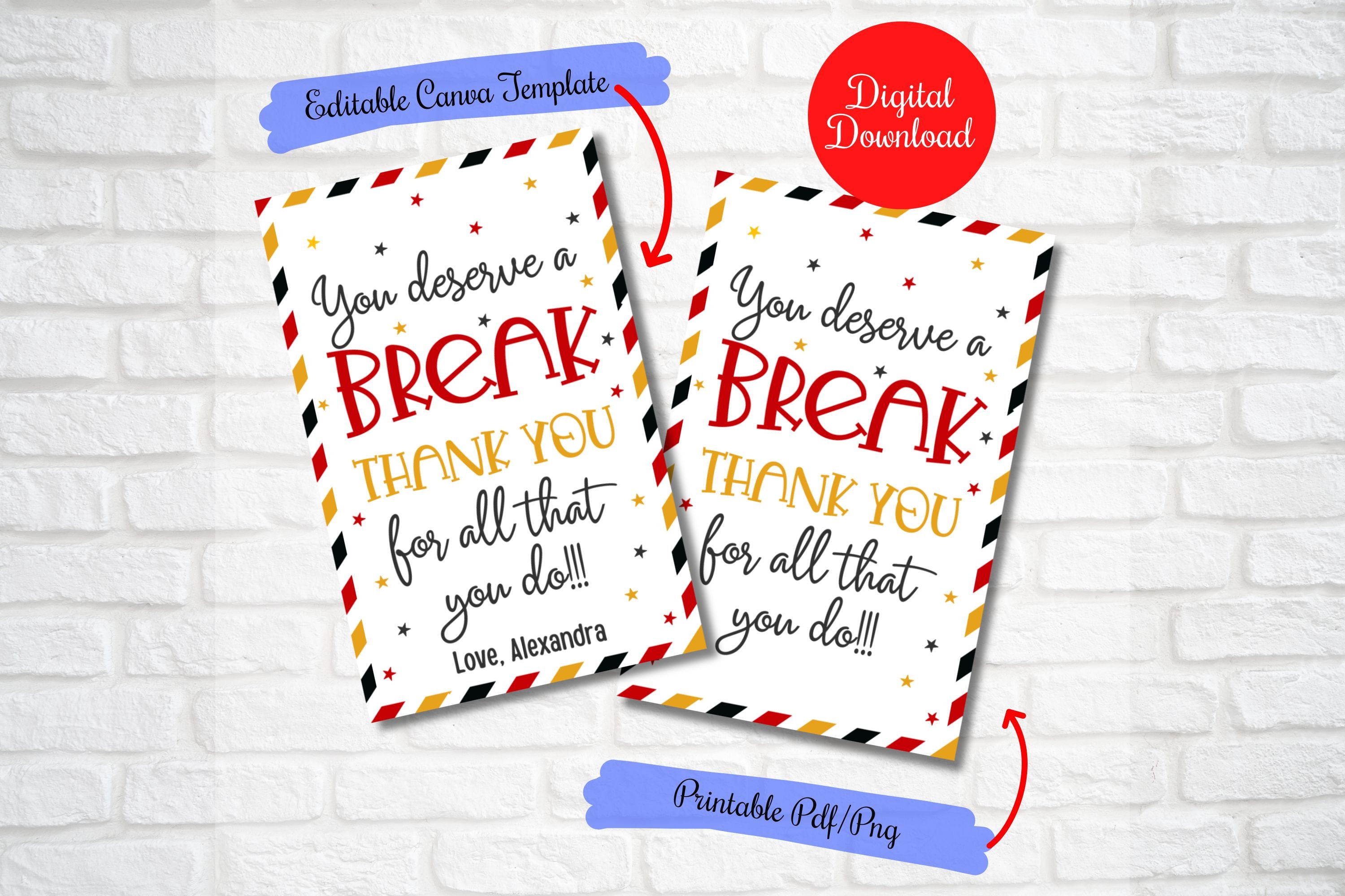 Kit Kat Candy Teacher Appreciation Printable Teacher Kit Kat Gift