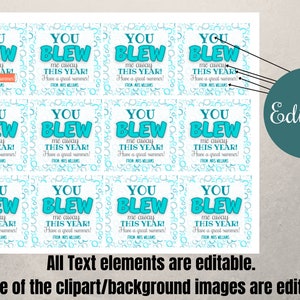 End of Year Class Bubbles Gift Tags, You Blew Me Away This Year ...