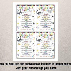 Admin Professional's Survival Kit, Candies Gift Hamper Tag ...