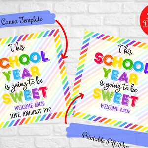 Back to School Candy Gift Tags, This School Year is Going to Be Sweet ...
