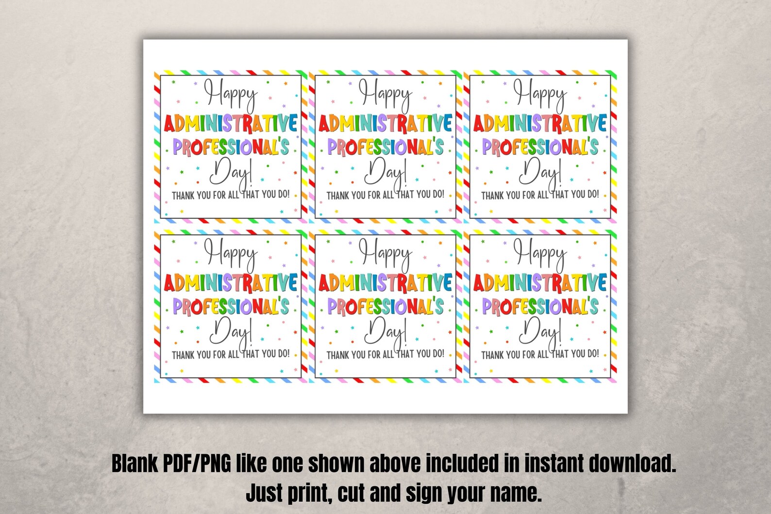 Admin Professional's Day Gift Tag, Administrative Assistant ...