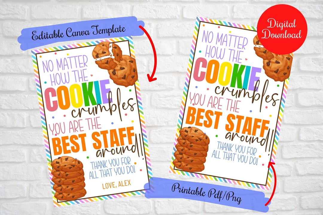 Teacher Appreciation Week Cookie Gift Tags No Matter How the - Etsy