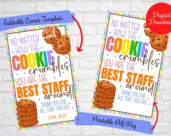 No Matter How the Cookie Crumbles You Are the Best Staff - Etsy
