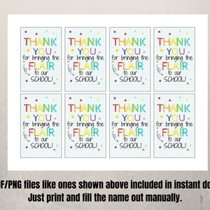 Flair Penend of Year Gift Tag for Teacher Admin Staff - Etsy