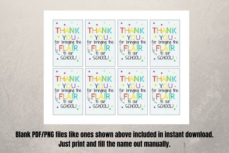 Flair Penend of Year Gift Tag for Teacher Admin Staff - Etsy