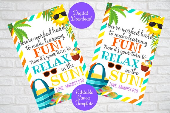 You've Worked Hard to Make Learning Fun Gift Tags for - Etsy
