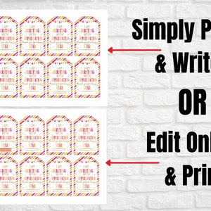 Bursting With Appreciation Gift Tags, Teacher Appreciation Week , Staff ...