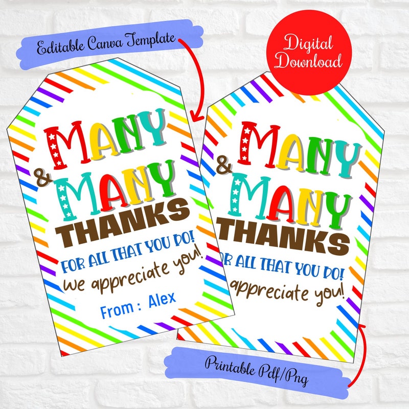 Many Thanks - Etsy