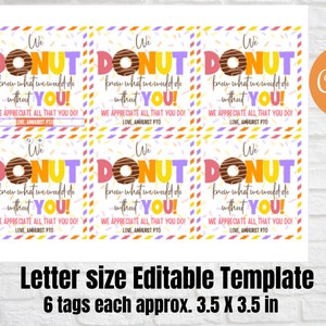 We Donut Know What We Would Do Without You, Teacher Nurse Staff, Admin ...