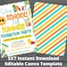 EDITABLE End of School Party Invite Evite ,so Long School, Hello Summer ...