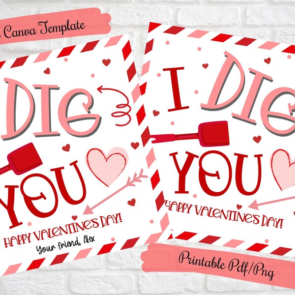 I Dig You Valentine - Etsy