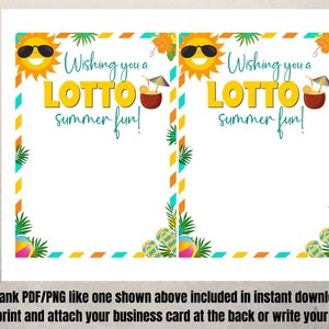 Wishing You a Lotto Summer Funrealtor Summer Lotto Scratch - Etsy