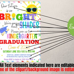 EDITABLE Kindergarten Graduation Ceremony Invite Evite ,preschool ...