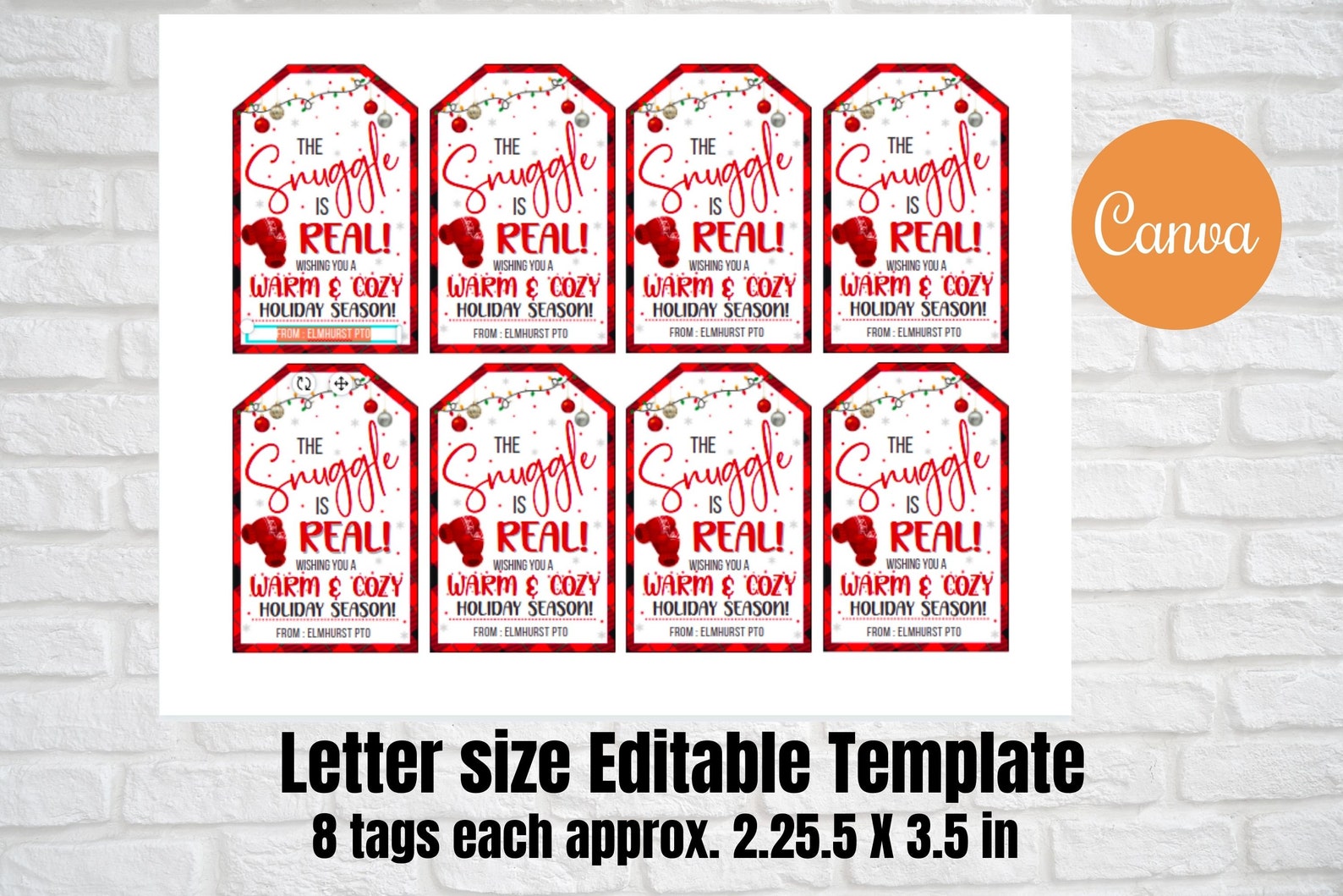 The Snuggle is Real Gift Tags ,christmas Gift Tags for Mittens, Gloves ...