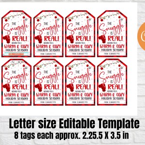 The Snuggle is Real Gift Tags ,christmas Gift Tags for Mittens, Gloves ...