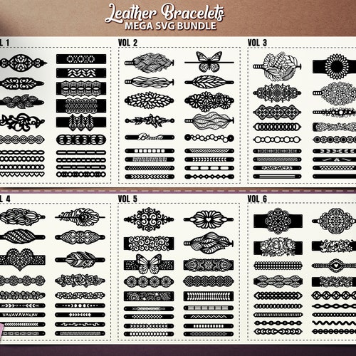 Greek Leather Cuff Bracelet Template SVG Laser Cut File Cricut - Etsy