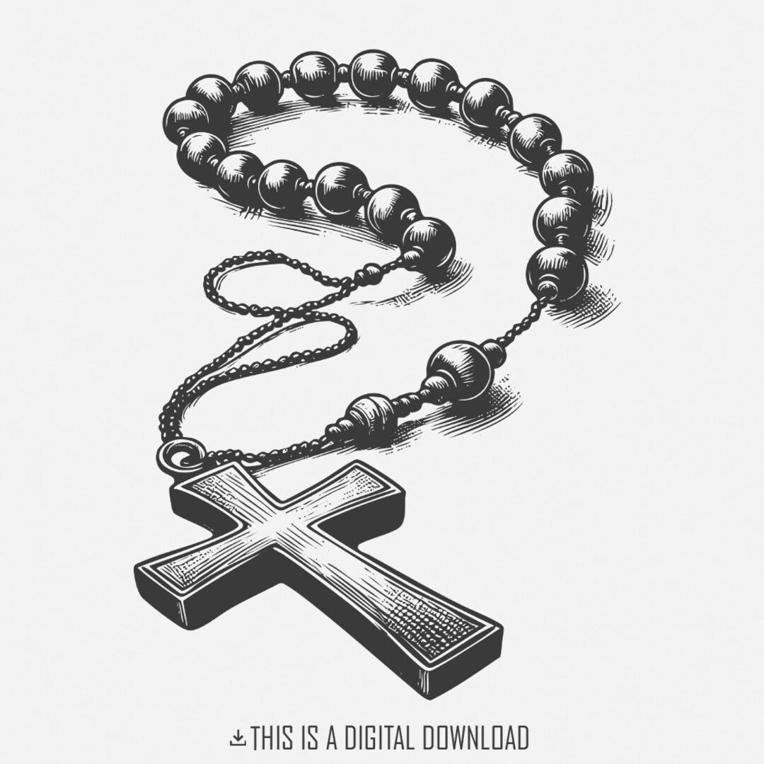 Rosary Beads Design, Catholic Rosary Png, Prayer Beads Png, Religious ...