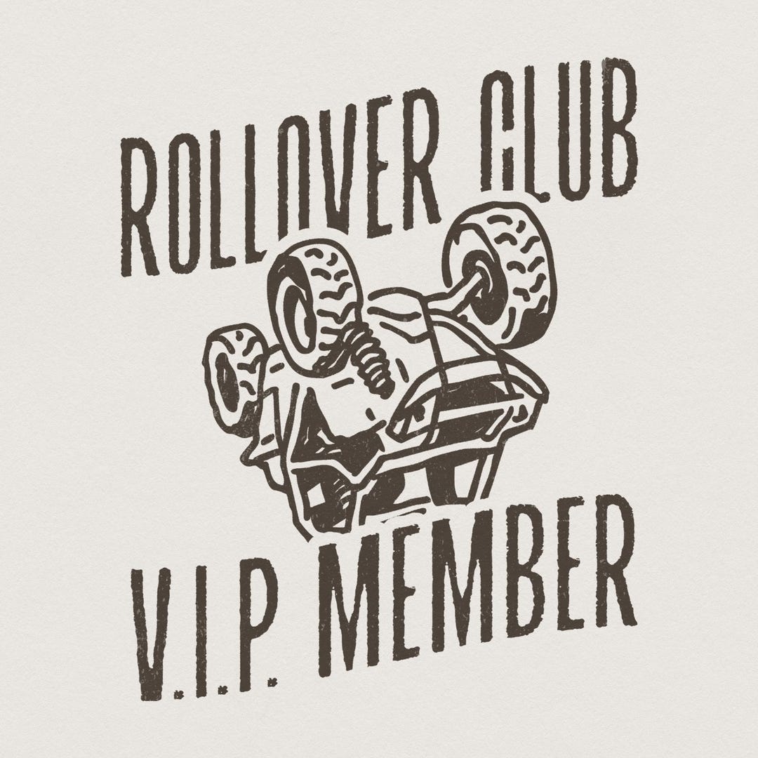 Rollover Club PNG, Funny Off-road Clipart, UTV Humor Design, Sarcastic ...