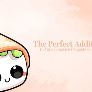 15 Kawaii Sushi Clipart Bundle, Cute Japanese Food Graphics, Cute Food ...