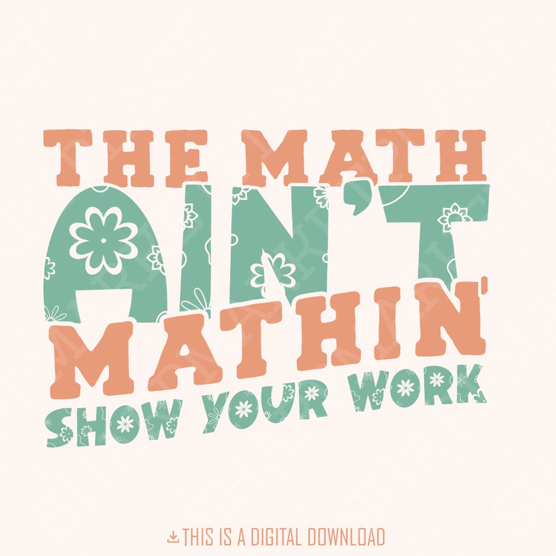 Math Teacher PNG, Cute Back to School Digital Download, Teacher ...