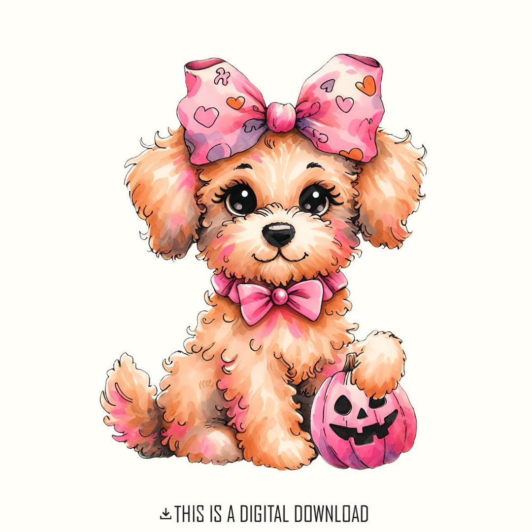Halloween Poodle Clipart, Poodle PNG, Halloween Poodle, Ghost Poodle ...