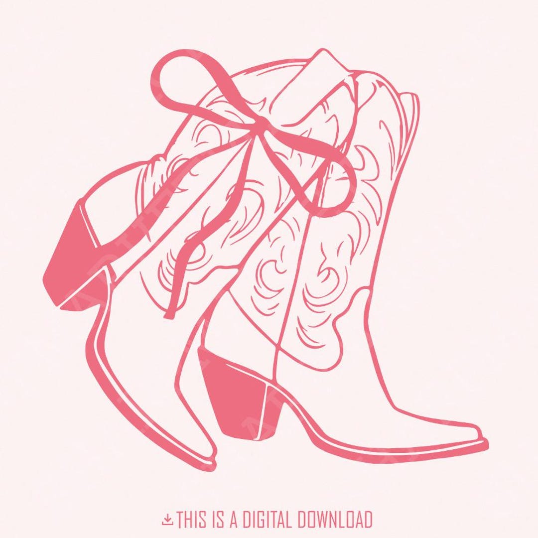 Coquette Cowgirl Png Western Png Aesthetic Png Coquette Cowgirl Pink Bow Coquette